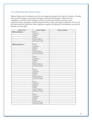 Cloudnition dr plan template fillable form | PDF