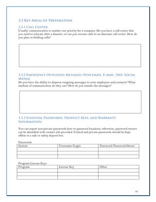 Cloudnition dr plan template fillable form | PDF