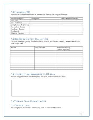 Cloudnition dr plan template fillable form | PDF