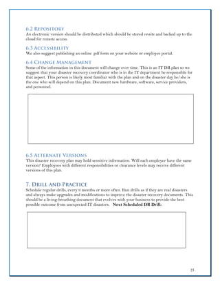 Cloudnition dr plan template fillable form | PDF