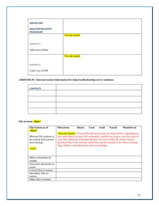 Cloudnition dr plan template fillable form | PDF
