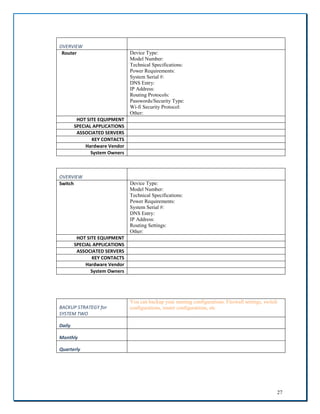 Cloudnition dr plan template fillable form | PDF