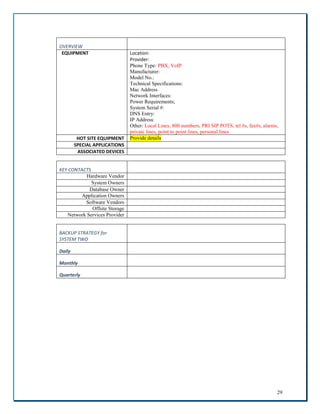 Cloudnition dr plan template fillable form | PDF