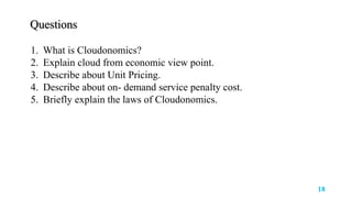 Cloudonomics in Advanced Cloud Computing | PPTX