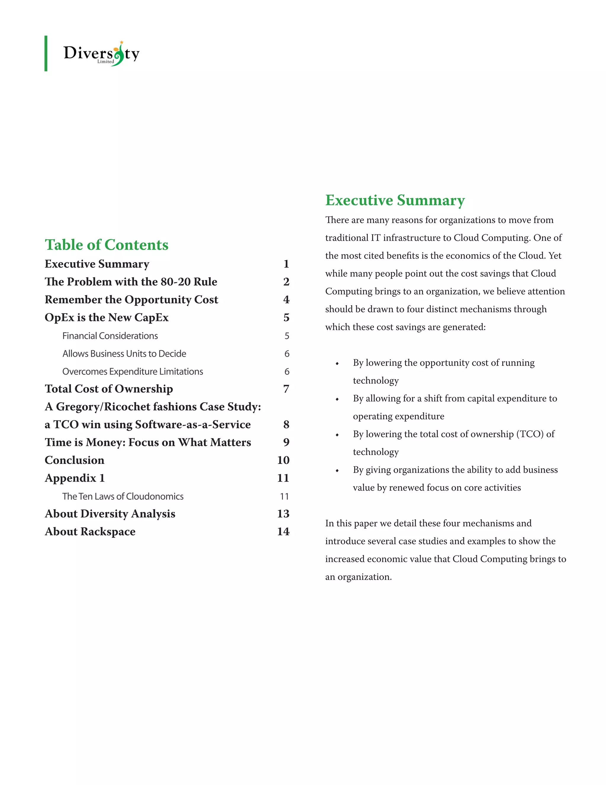 Cloudonomics: The Economics of Cloud Computing | PDF