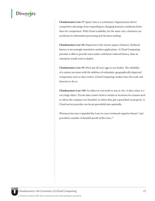 Cloudonomics: The Economics of Cloud Computing | PDF