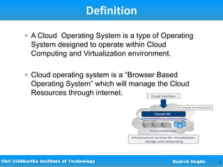 CloudDesk - Cloud operating system | PPTX