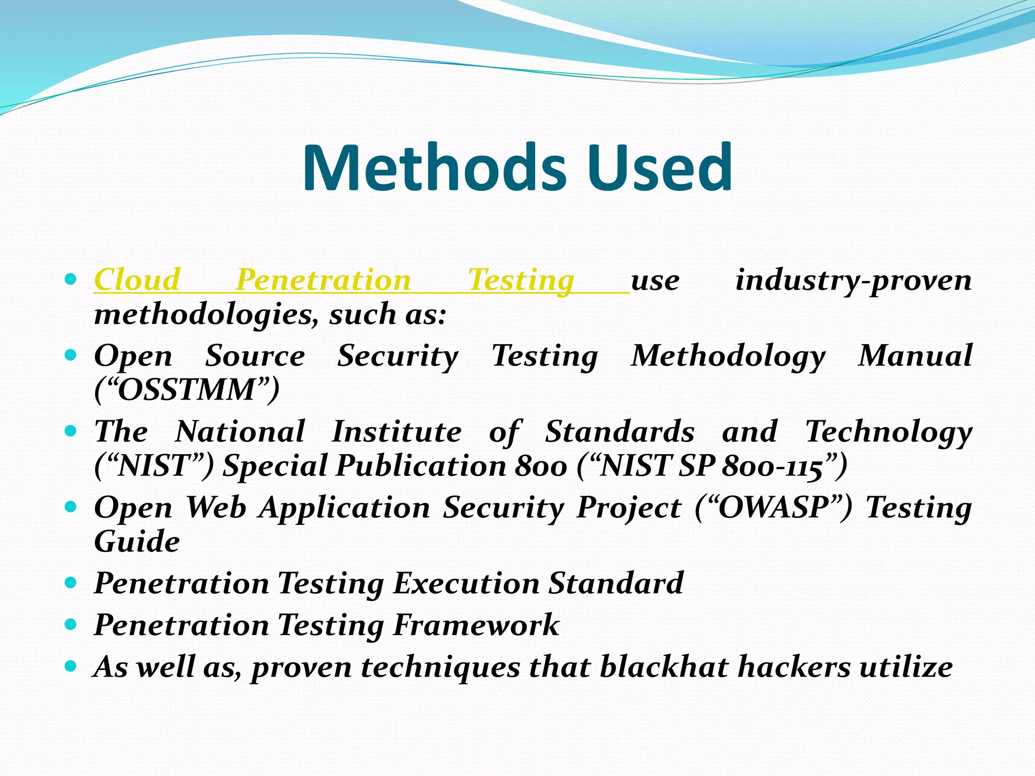 Cloud penetration testing | PPTX