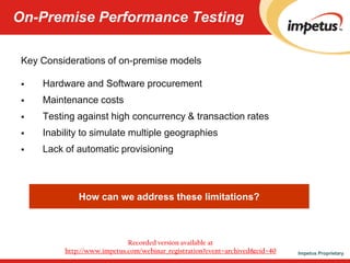 Cloud based Performance Testing | PPTX