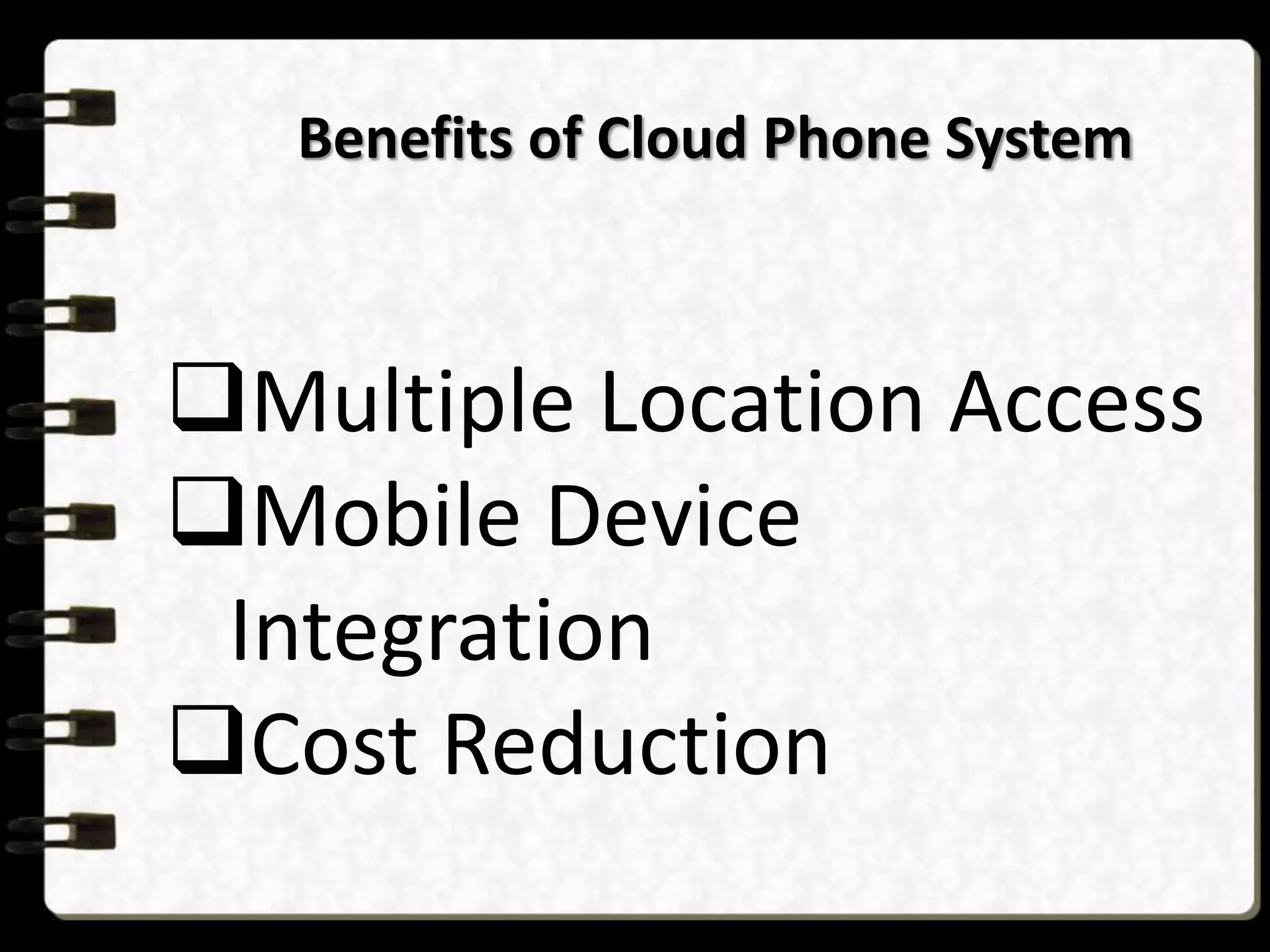 Cloud phone system a complete solution | PPTX