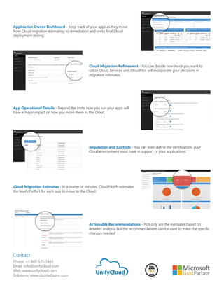 CloudPilot Application Migration Tools Datasheet - CloudOrigin® | PDF