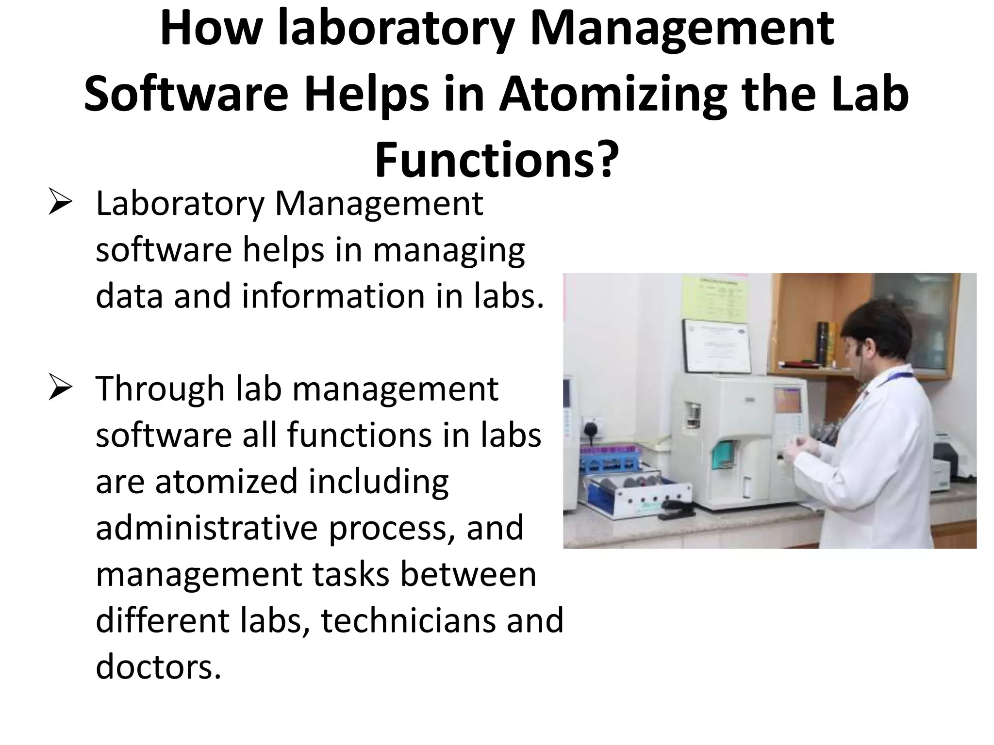 Laboratory Management Software Pptx