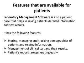Laboratory Management Software | PPTX