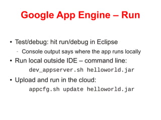 Cloud Platforms for Java | PPT
