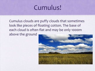 Cloud types!! | PPT