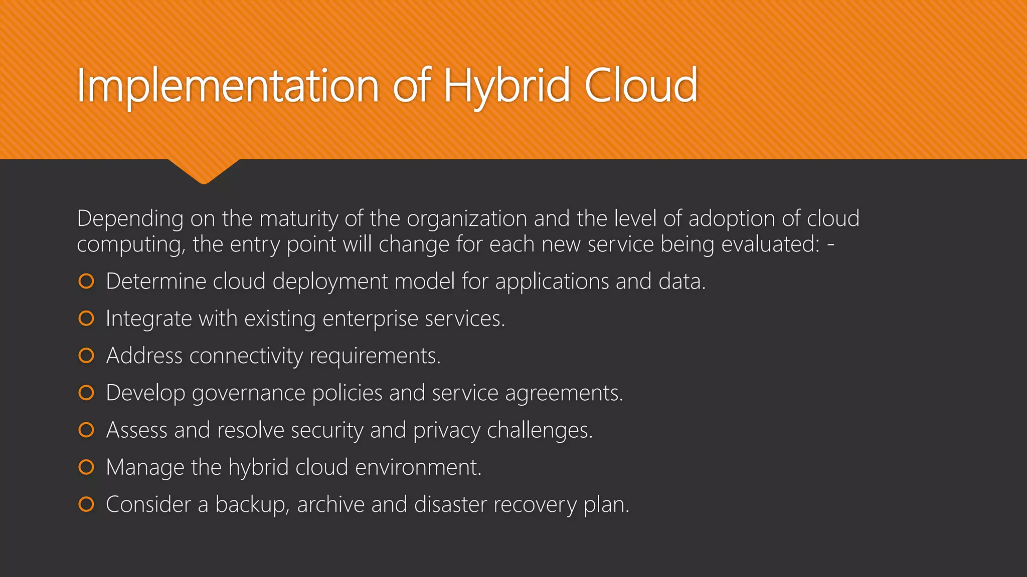 Hybrid Cloud and Its Implementation | PPTX