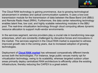 Cloud radio access network (c ran) market | PPTX