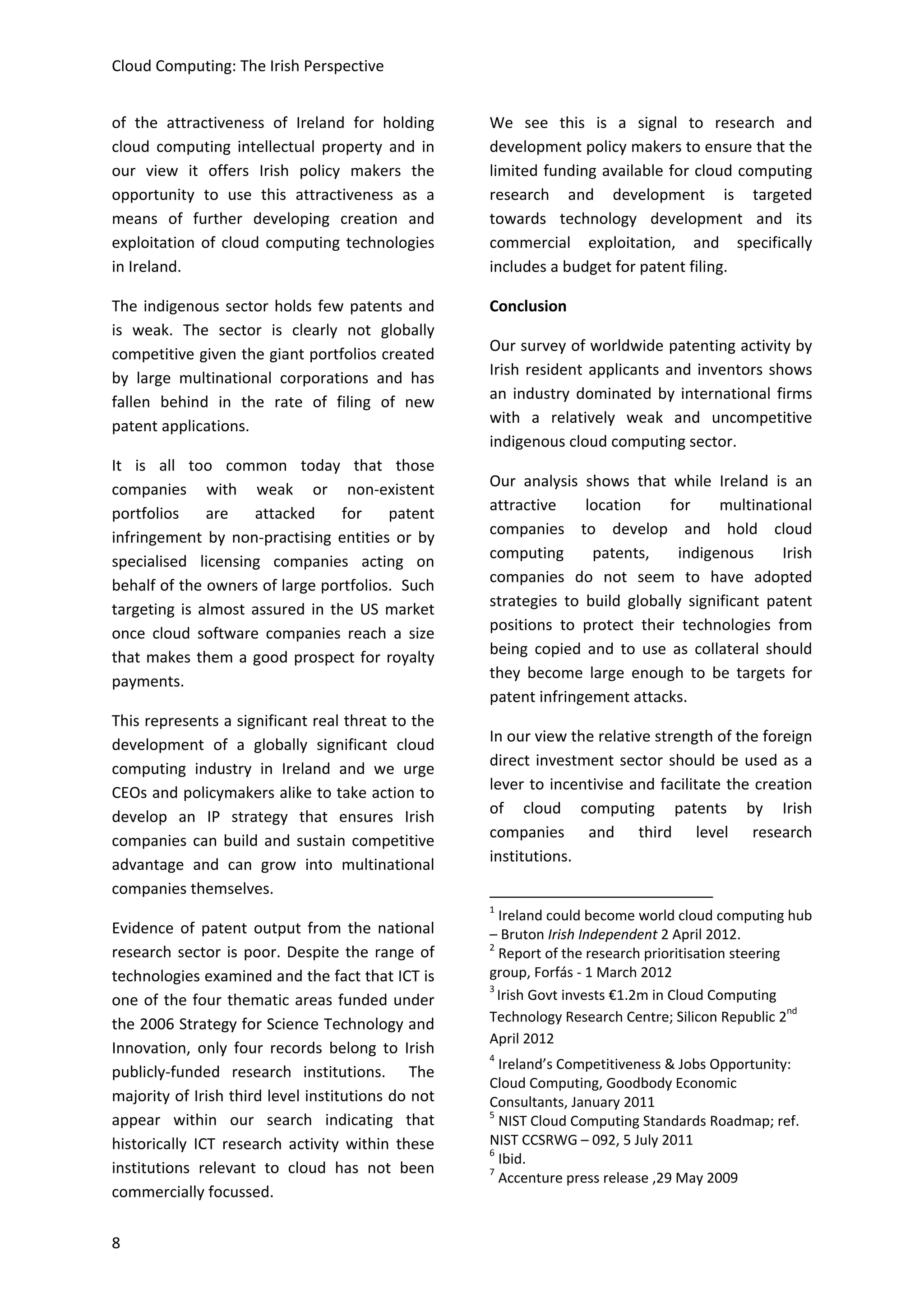 Cloud Computing Patenting Report | PDF