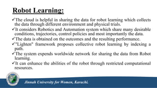 Cloud robotics and automation | PPTX
