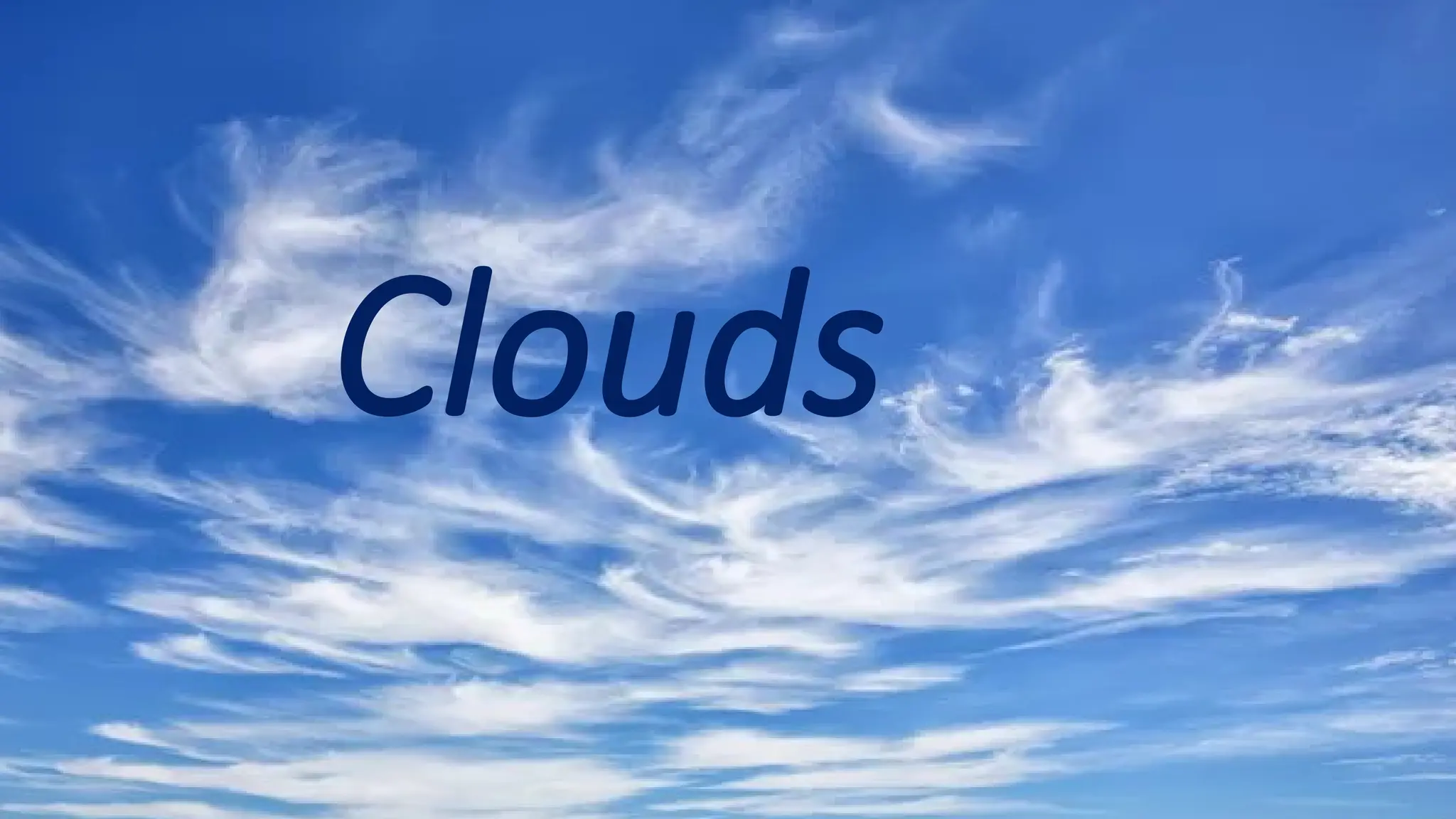 Clouds presentation for meteorologyjdndndnd | PPT