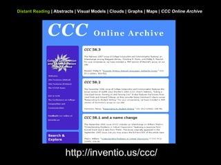 Clouds, Graphs, and Maps: CCC from a Distance | PPT