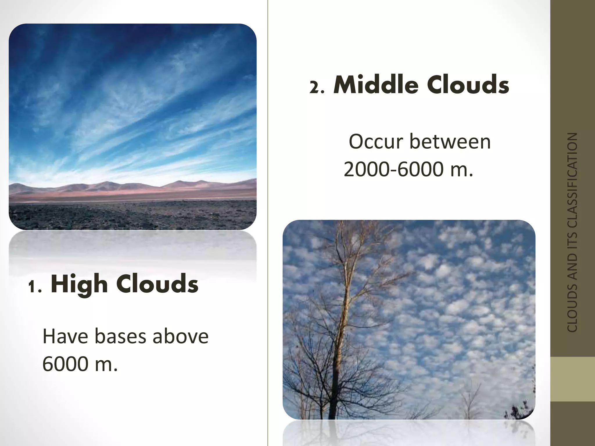 Clouds and It's Classification | PPTX