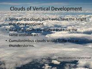 Clouds and percipitation | PPTX