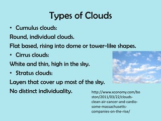 Clouds and percipitation powerpoint | PPTX