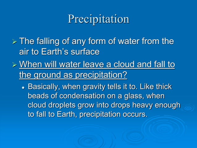 Clouds and precipitation | PPTX | Weather | Science
