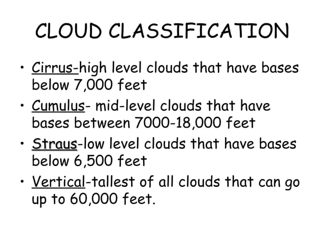 Clouds A Weather Predictor | PPT
