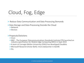 Cloud, Fog & Edge Computing | PDF