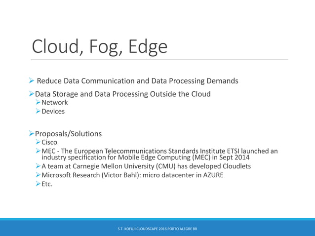 Cloud Fog And Edge Computing Pdf Cloud Computing Internet