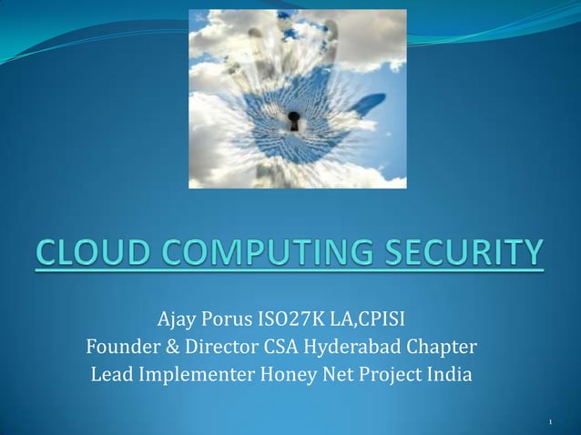Cloud security Presentation | PPTX | Cloud Computing | Internet