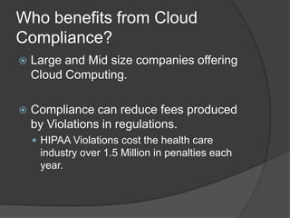 Cloud security - Auditing and Compliance | PPTX | Cloud Computing ...
