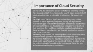 Cloud Security using NIST guidelines | PPTX