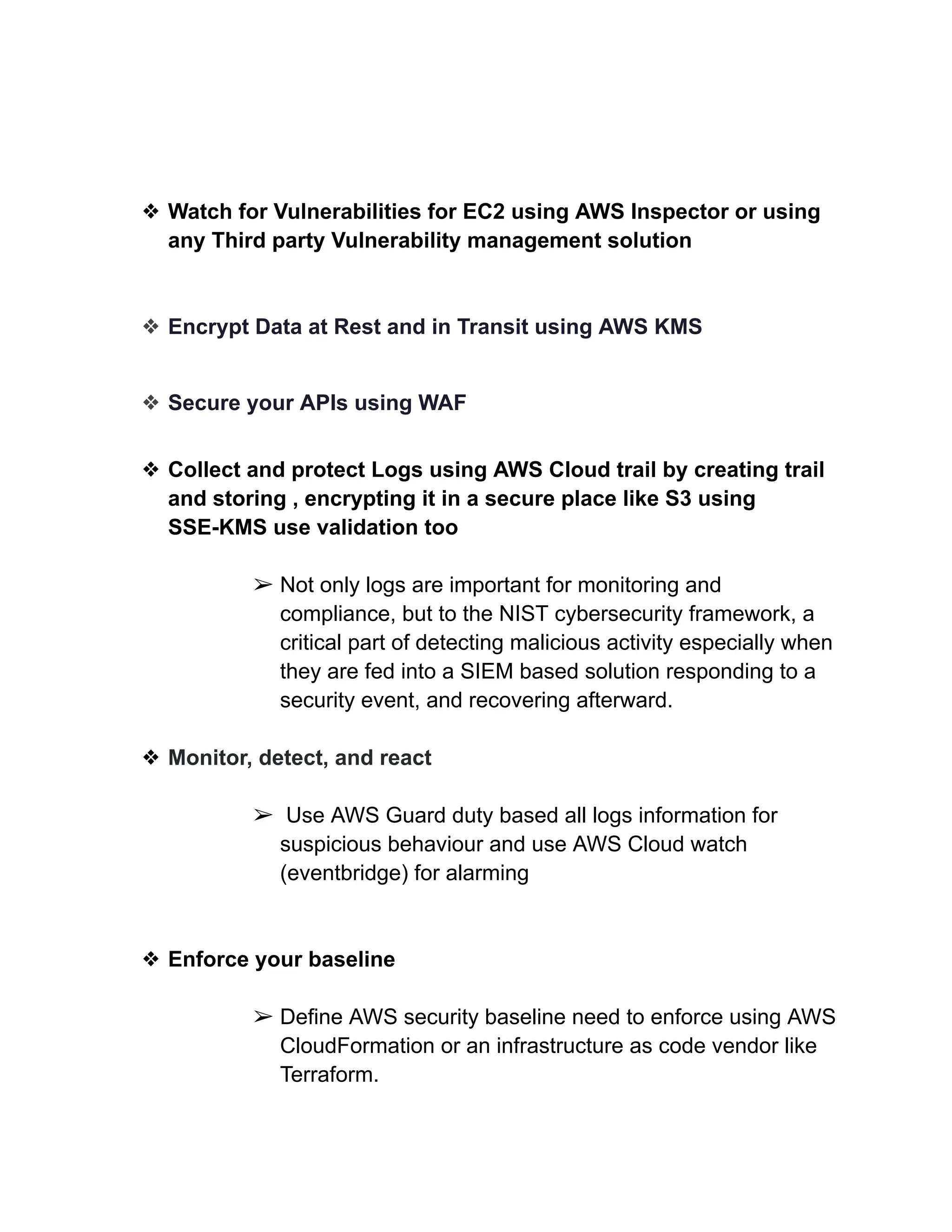 Cloud Security Best practices Documentation | PDF