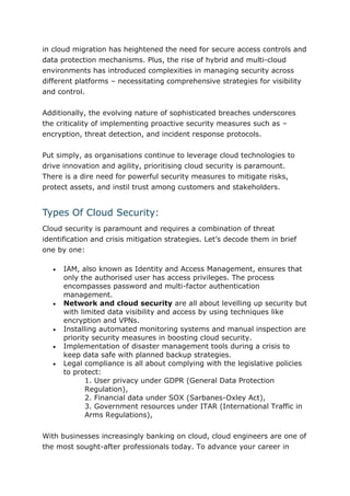 Cloud Security - Types, Common Threats & Tips To Mitigate.pdf