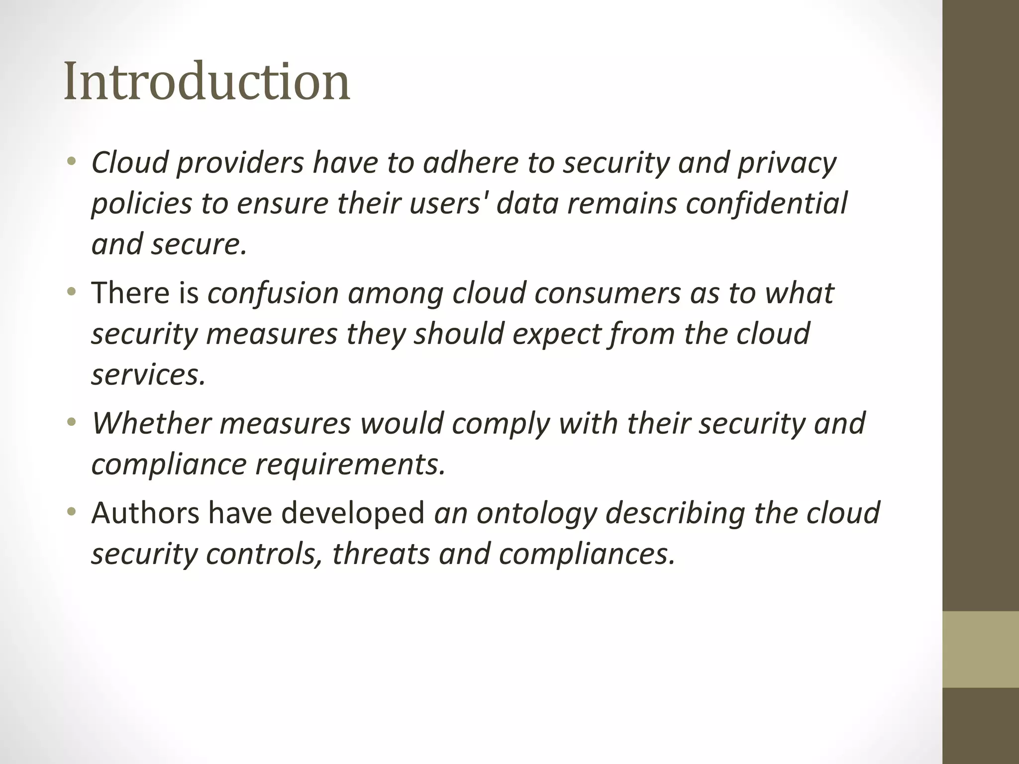 Cloud security and compliance ppt | PPTX
