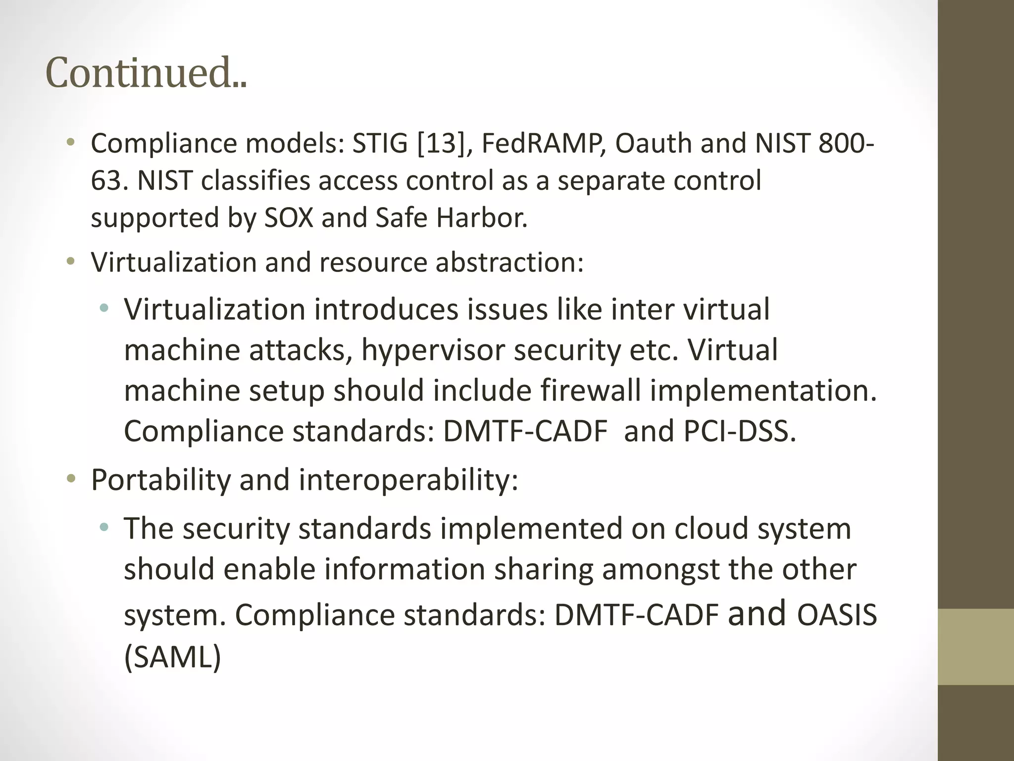 Cloud security and compliance ppt | PPTX