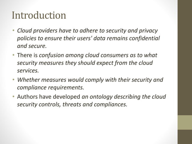 Cloud security and compliance ppt | PPTX | Cloud Computing | Internet