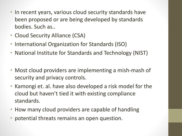 Cloud security and compliance ppt | PPTX | Cloud Computing | Internet