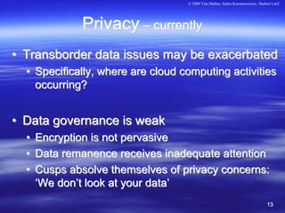 Cloud Security And Privacy | PDF