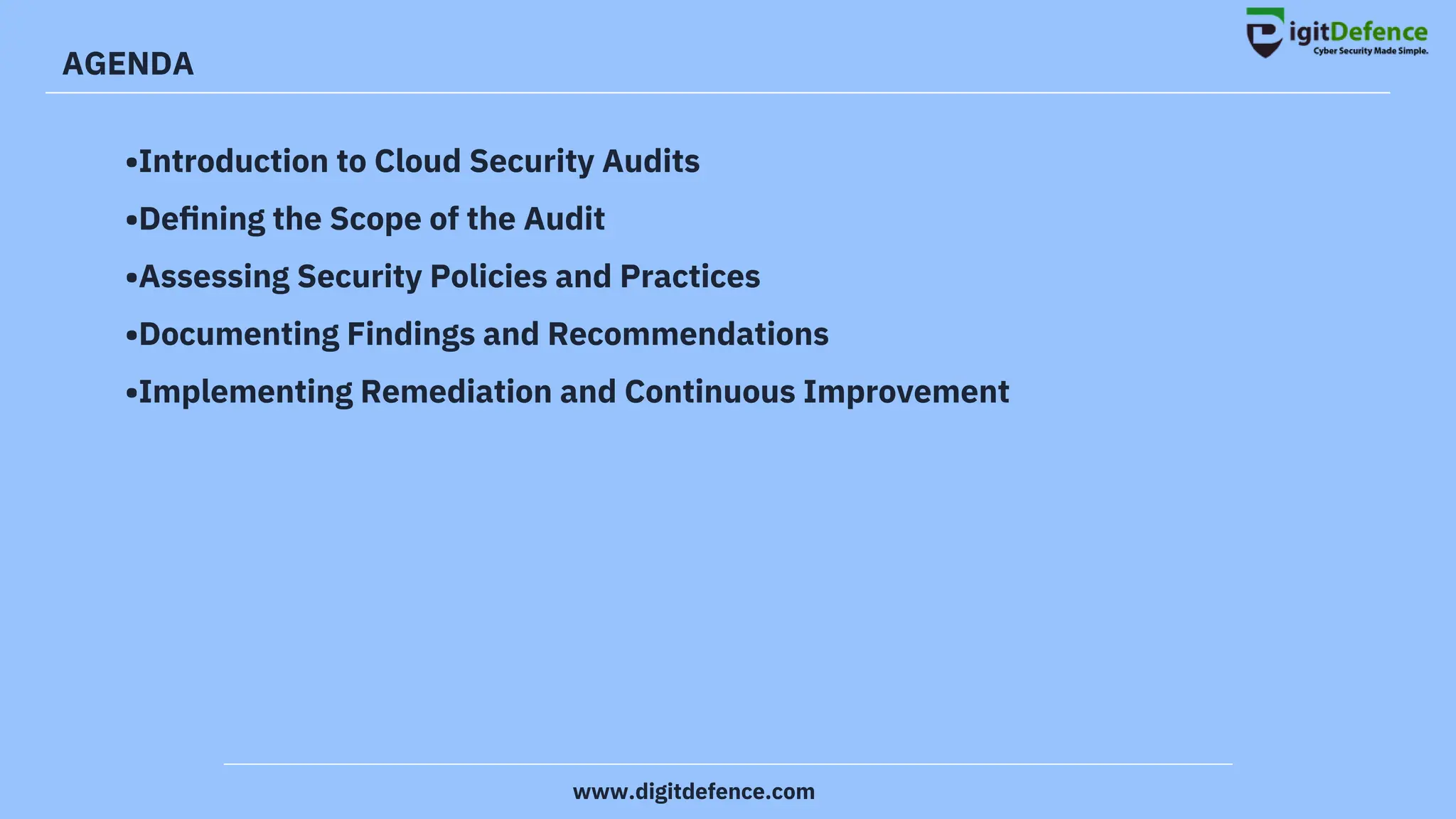 Cloud security Audits introduction presentation | PPT