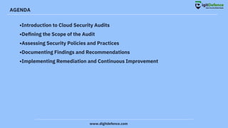 Cloud security Audits introduction presentation | PPT