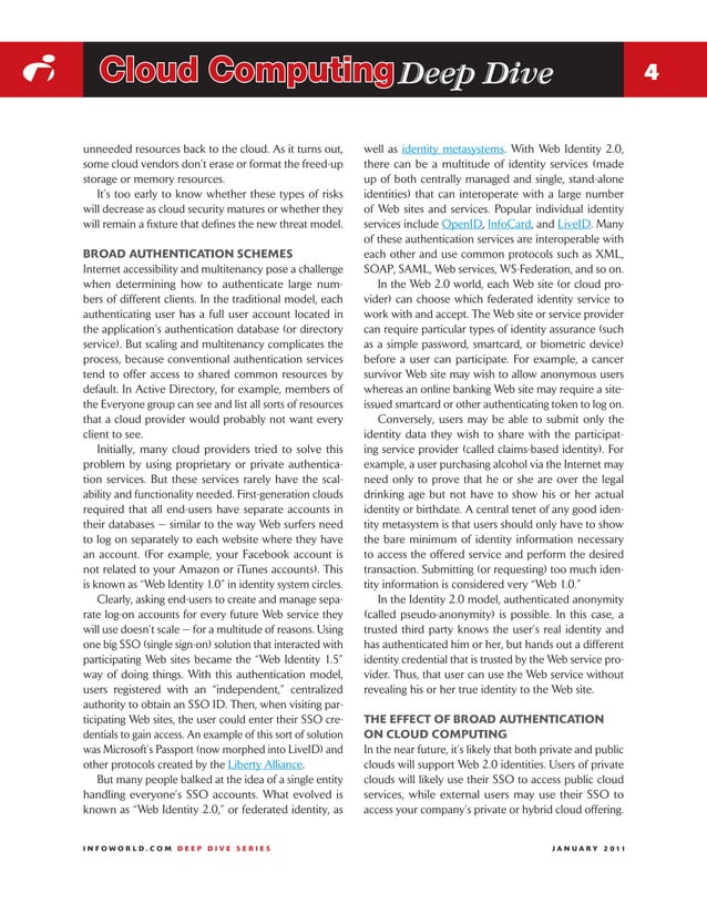 Cloud security deep dive infoworld jan 2011 | PDF