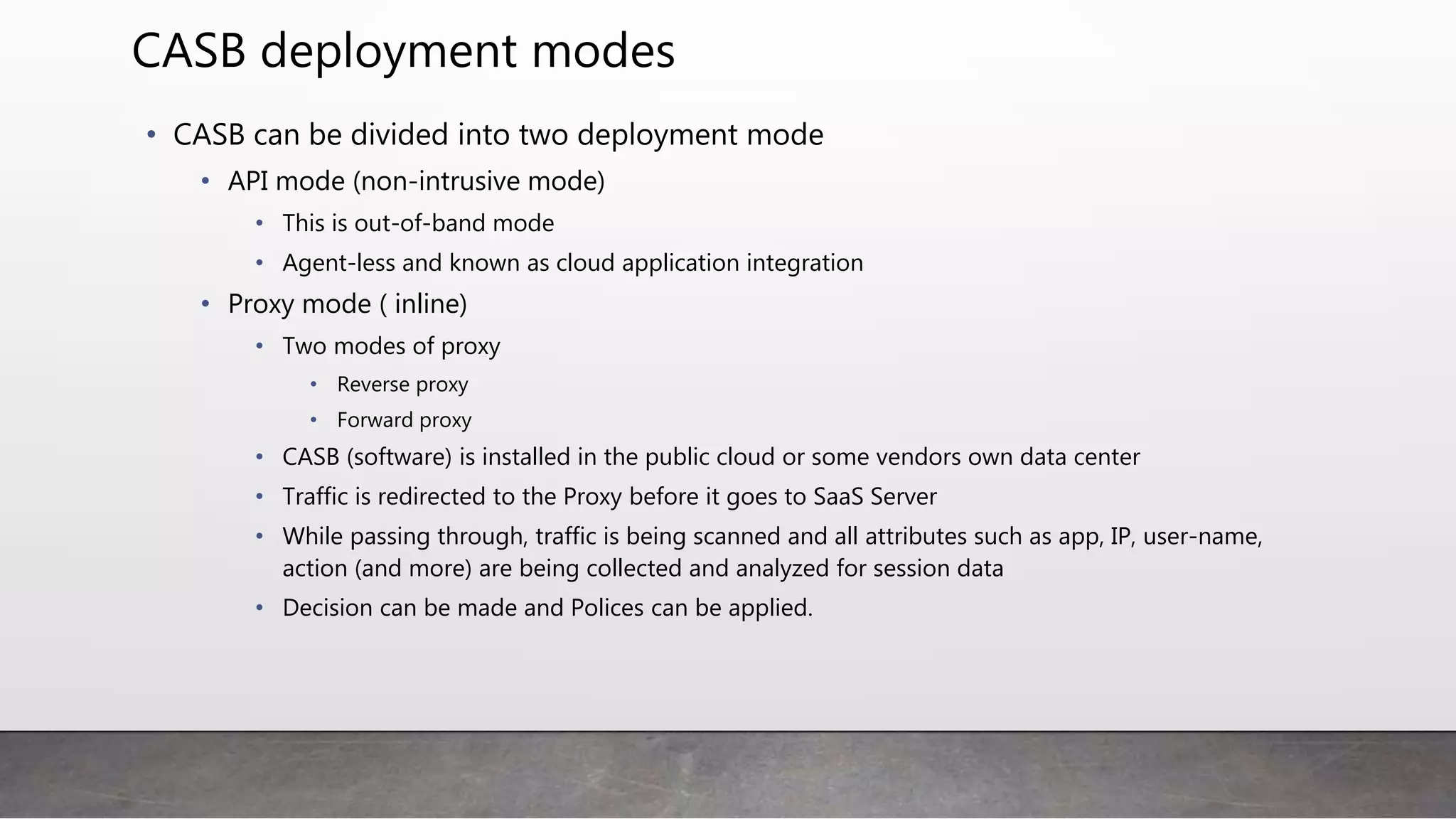 Cloud security, Cloud security Access broker, CSAB's 4 pillar, deployment mode | PPTX