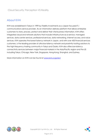 Cloud Security: Perception VS Reality | PDF