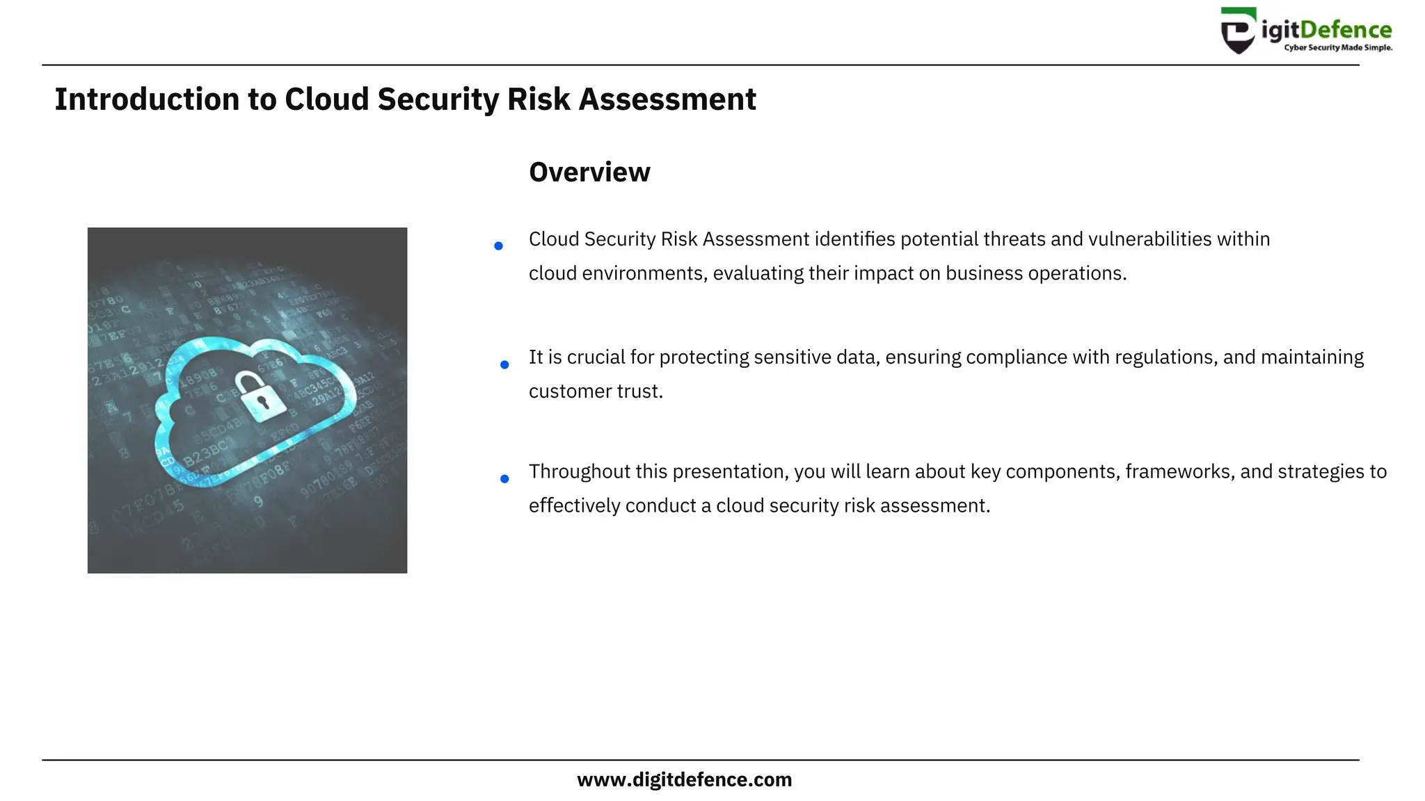 Cloud security risk assessment presentation | PDF