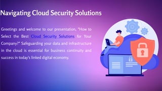 Customized Cloud Security Solutions to Boost Cybersecurity | PPTX