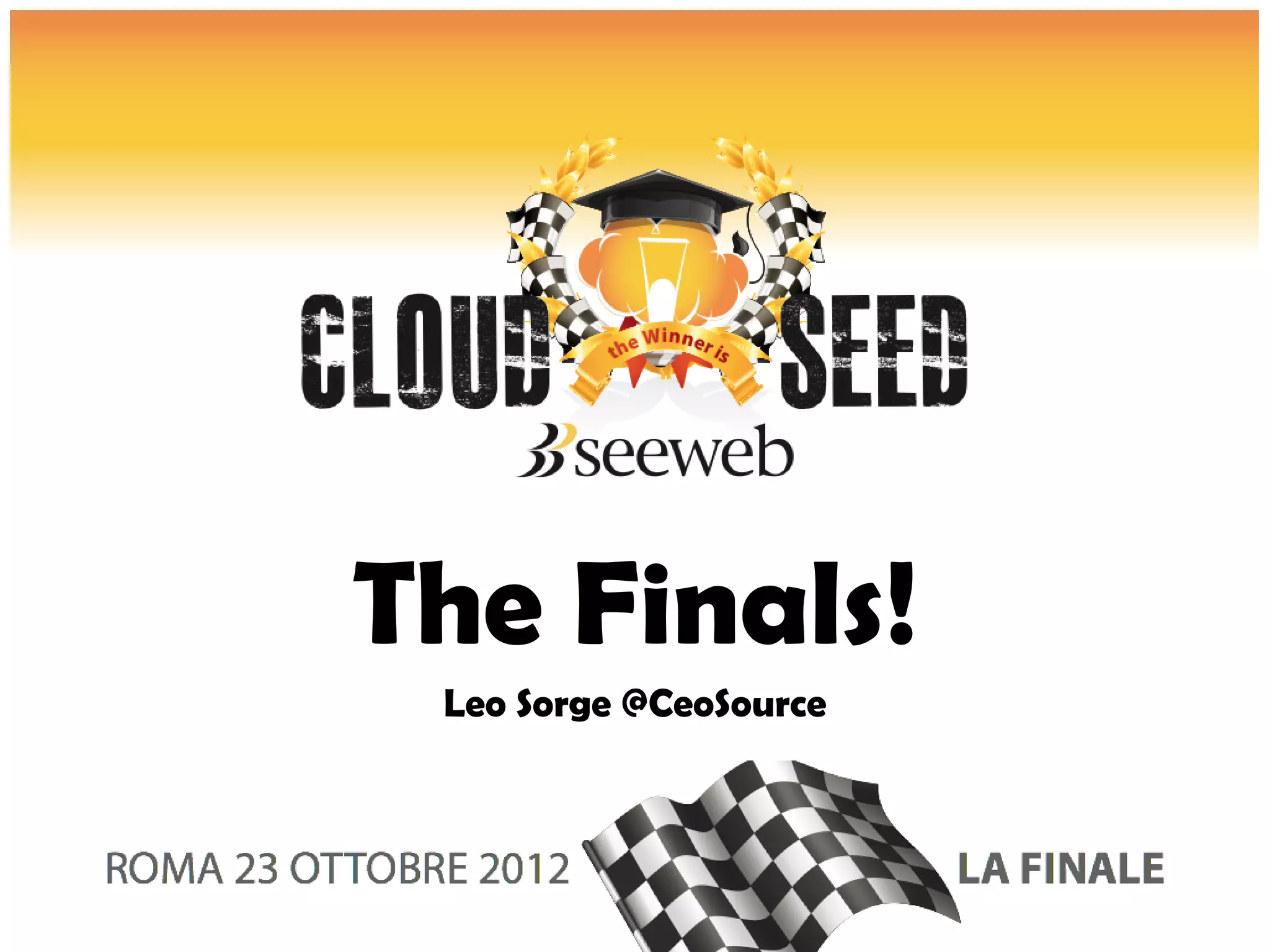 Cloudseed final results | PPT